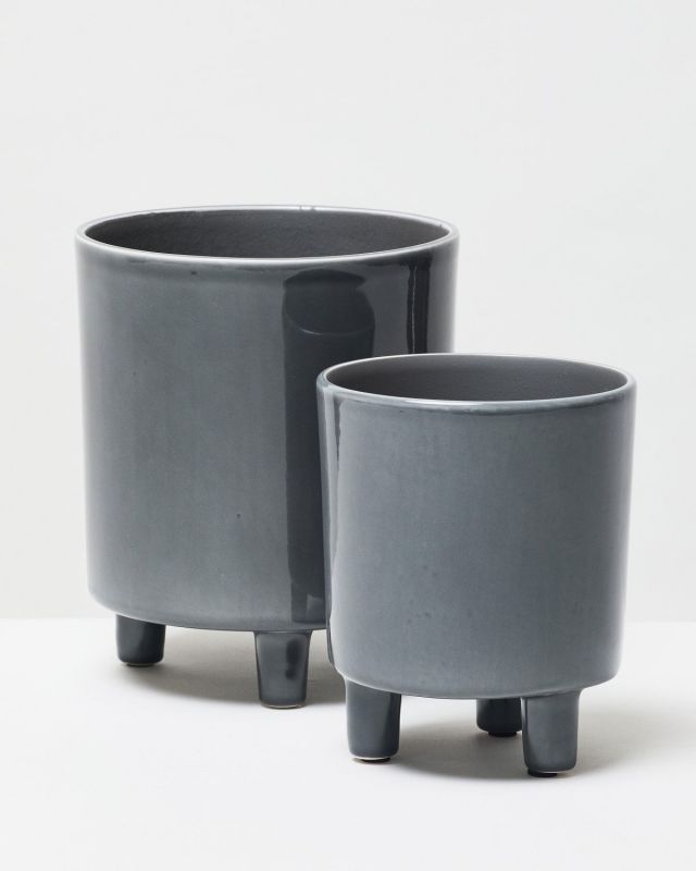 Pisa Pot Slate - Indoor & Outdoor Plant Pots | The Stem